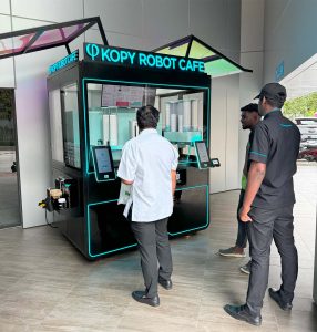 Malaysia's 1st AI Robotic Coffee Kiosk - Kopy Robot Cafe